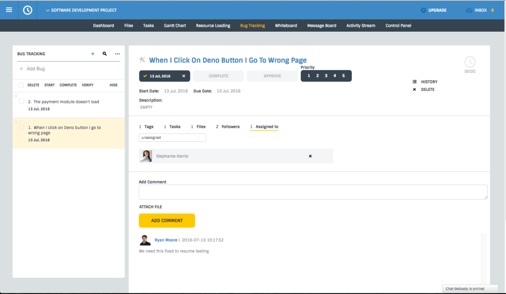 Bug Tracking for Project Management Software - Collaboration Corner